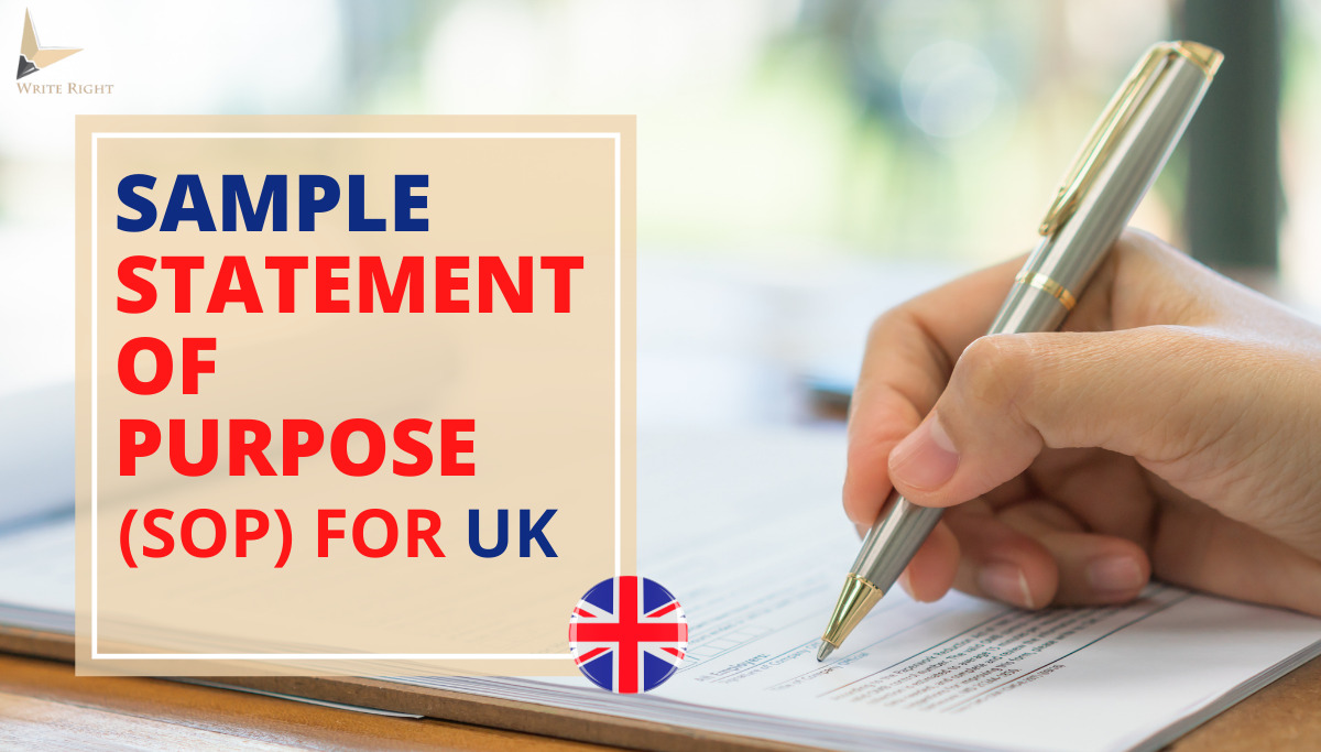 Sample Statement of Purpose (SOP) for UK | Sample SOP for the UK