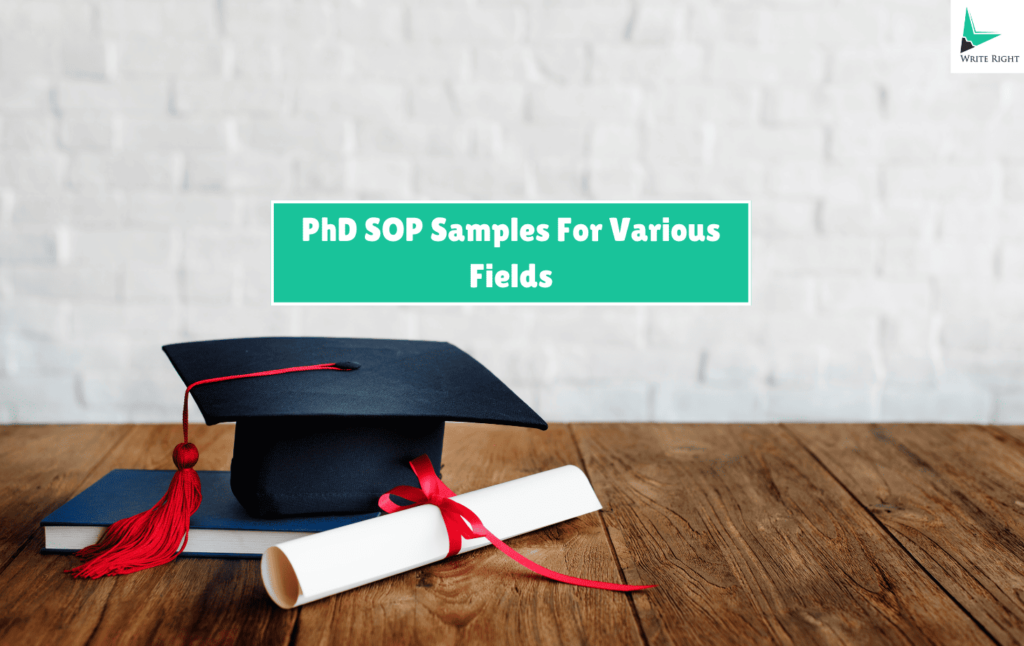 PhD SOP Samples For Different Fields Of Study | Write Right